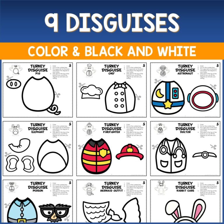 Disguise a Turkey Thanksgiving Craft and Writing Activities | Made By ...