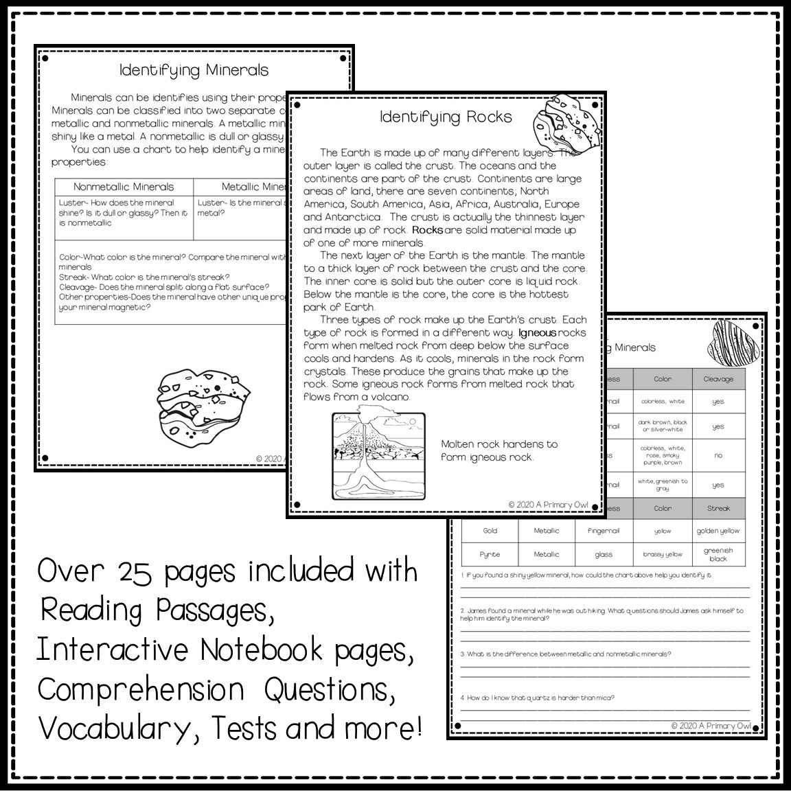 Rocks and Minerals Science Unit includes Digital Interactive Notebook ...