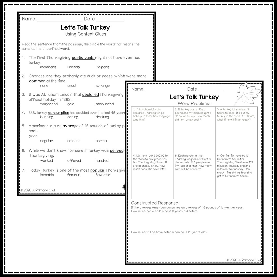 Turkey Informational Text Document with Document Based Writing | Made ...