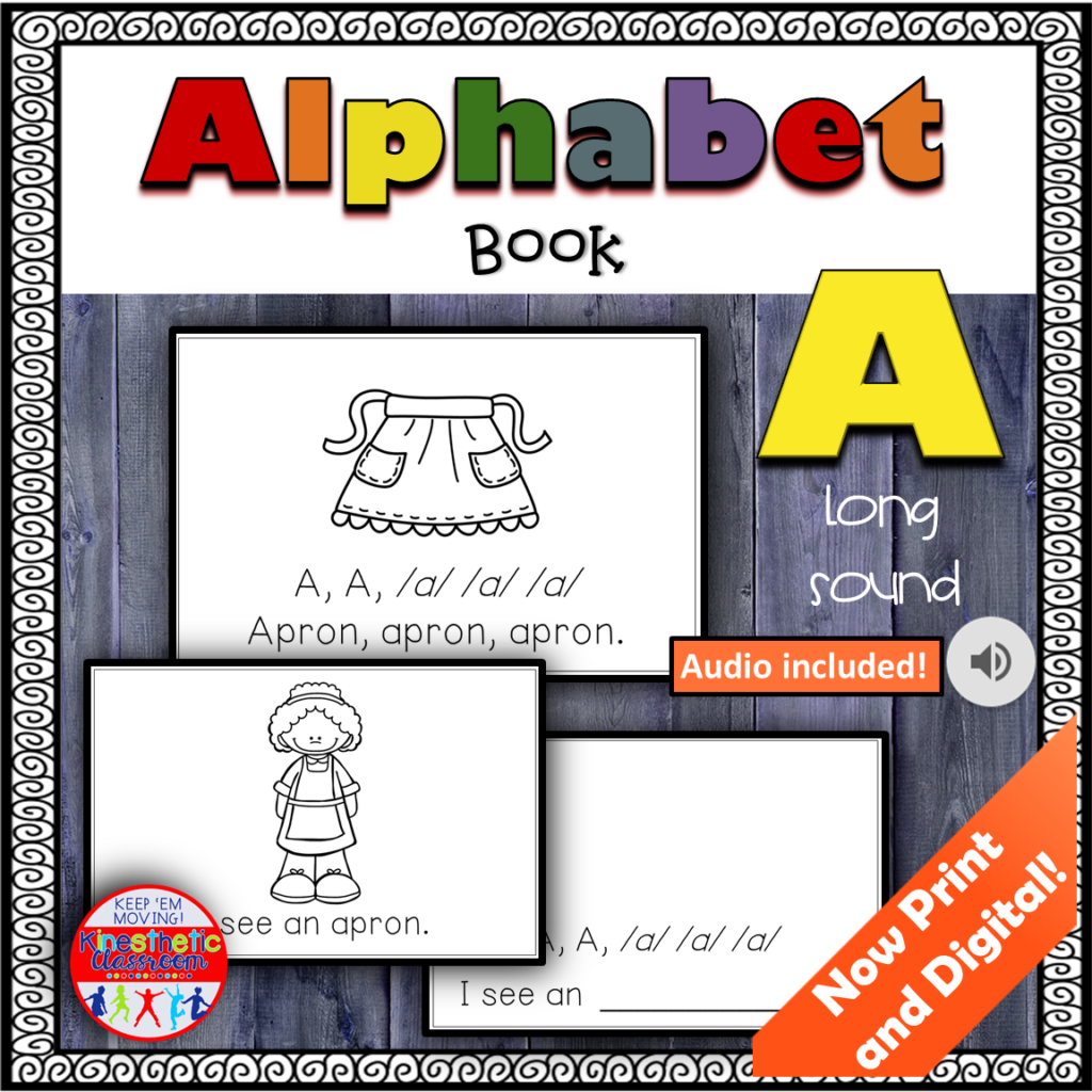Alphabet Letter A (Long) Recognition & Sound Practice Book – Digital ...