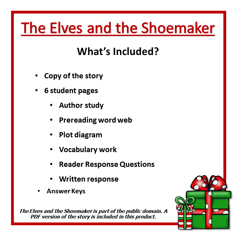 Holiday Short Story Unit for The Elves and the Shoemaker | Made By Teachers