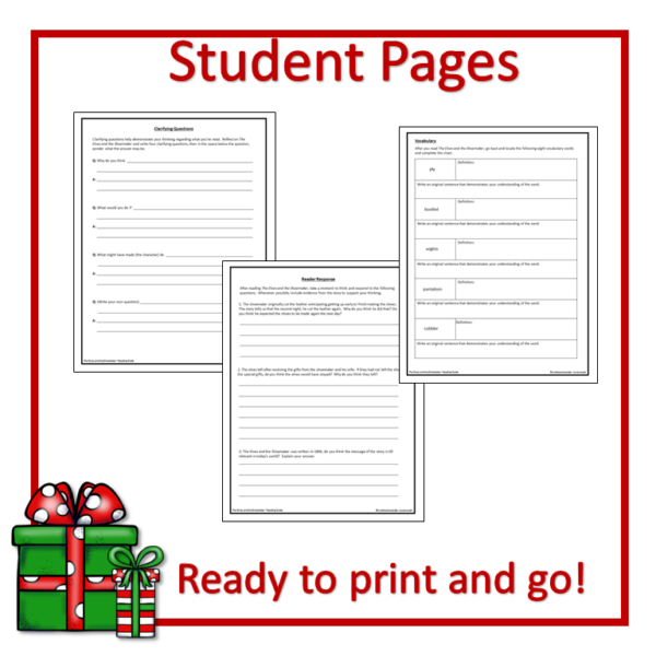 Holiday Short Story Unit for The Elves and the Shoemaker | Made By Teachers