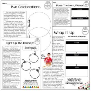 Christmas Nonfiction Text Structure Passages - Made By Teachers