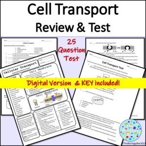 Cell Transport Biology Unit Bundle | Made By Teachers
