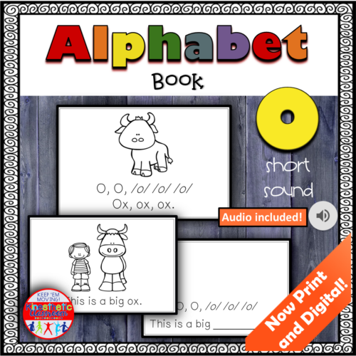 Alphabet Letter O (Short) Recognition & Sound Practice Book – Digital ...