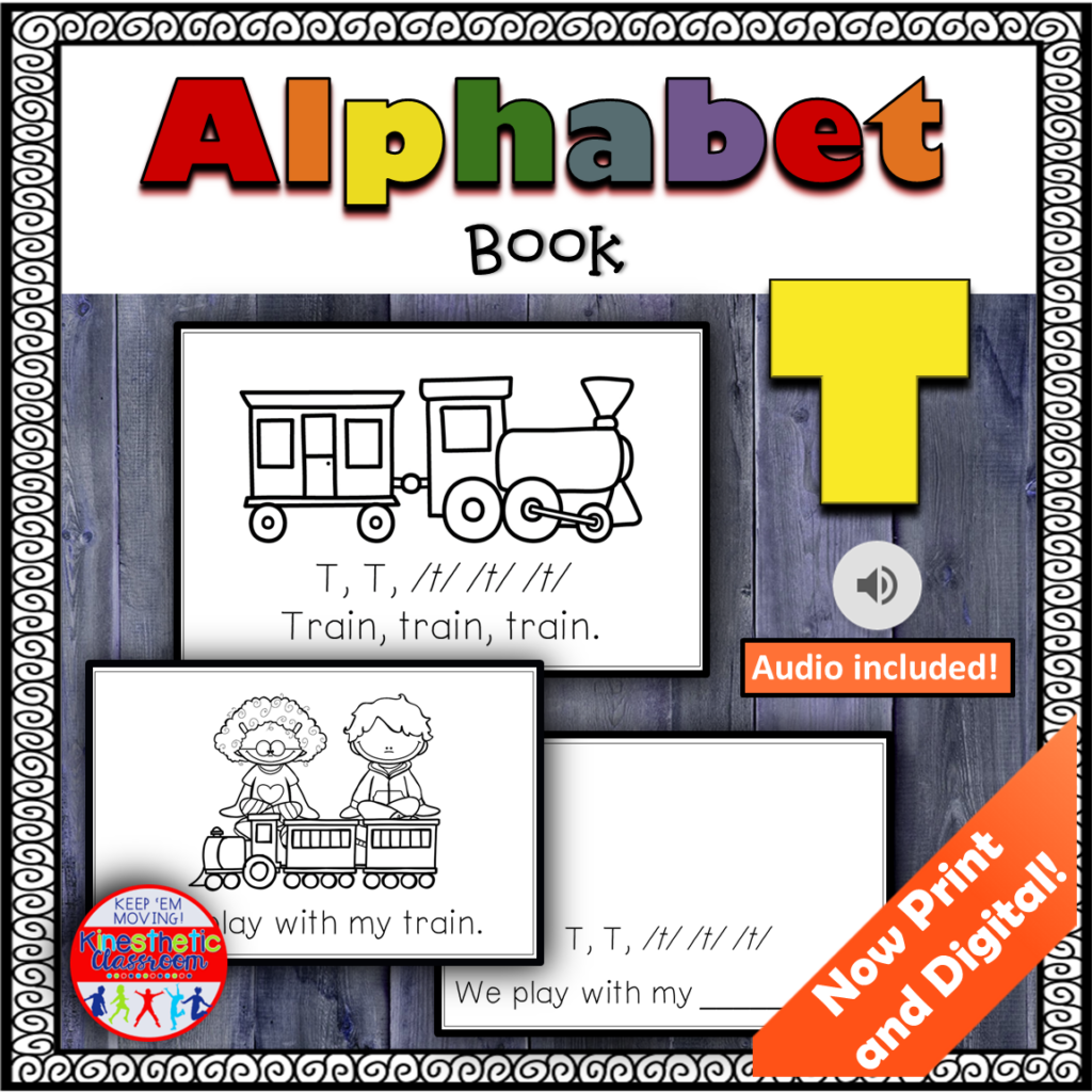 Alphabet Letter T Recognition & Sound Practice Book - Digital & Print ...