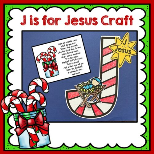 Jj is for Jesus Craft, Christmas Craft | Made By Teachers