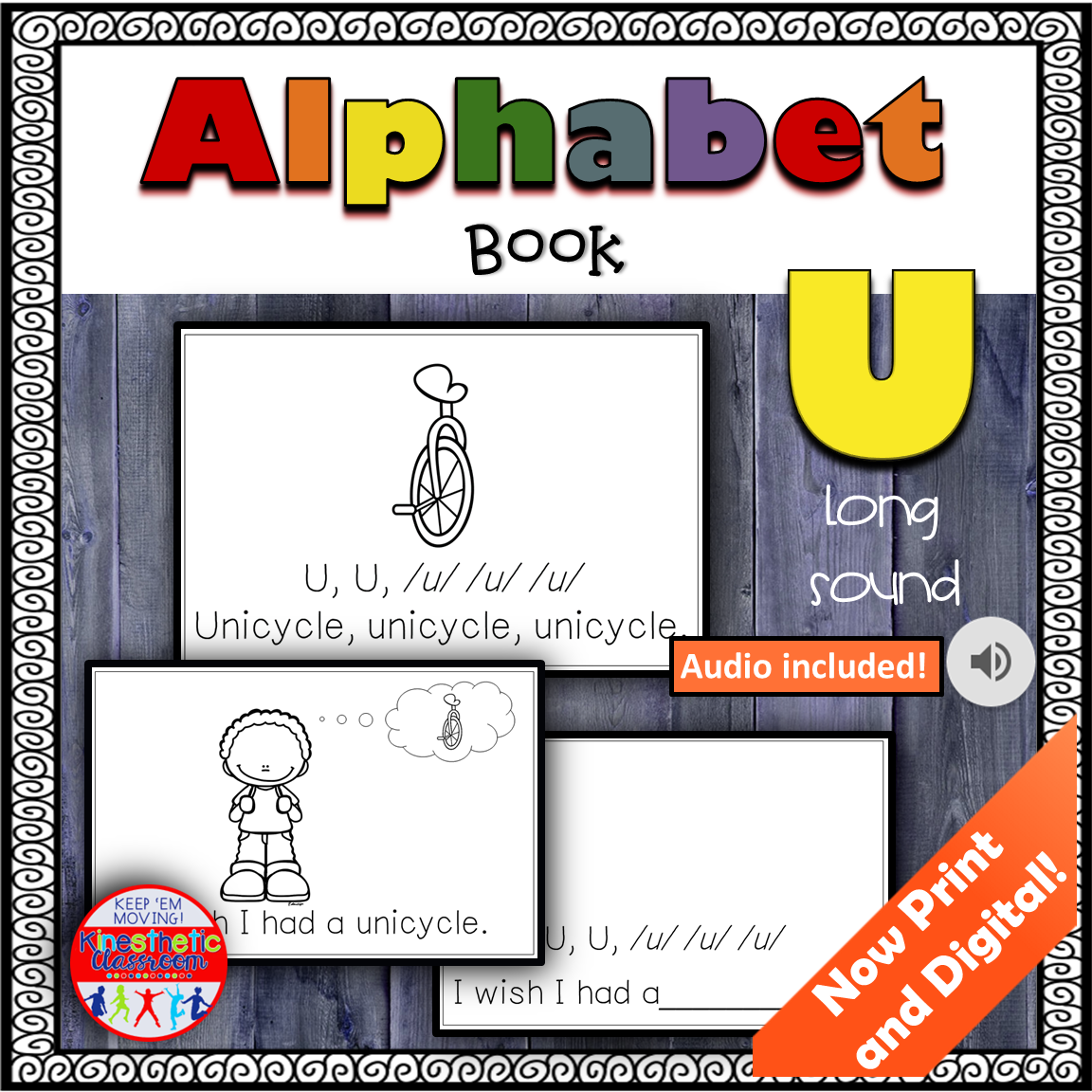 Alphabet Letter U (Long) Recognition & Sound Practice Book - Digital ...