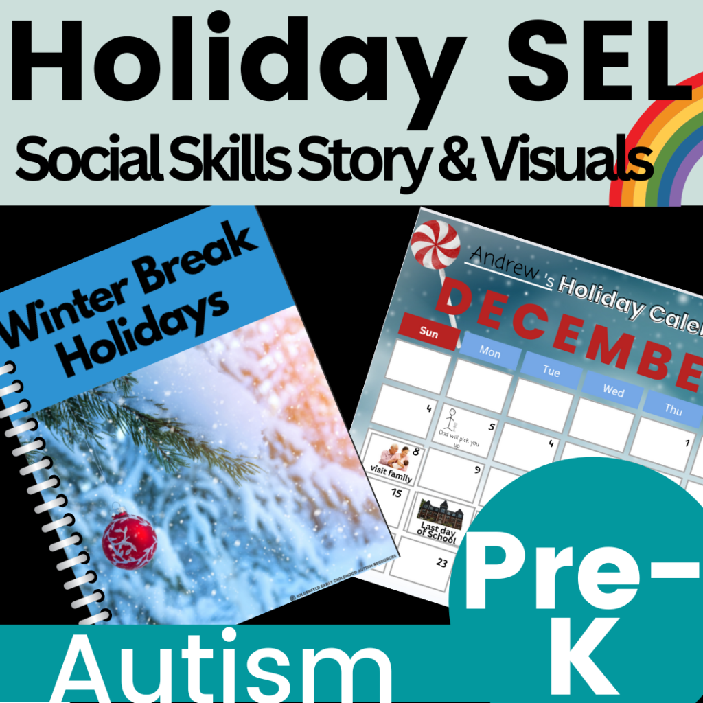 Winter Holidays Social Skills Story & Visual Supports Ideal for Autism ...