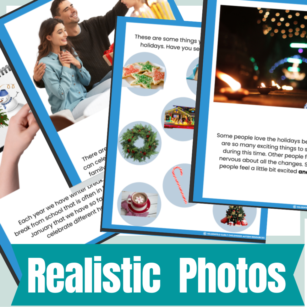 Winter Holidays Social Skills Story & Visual Supports Ideal for Autism ...