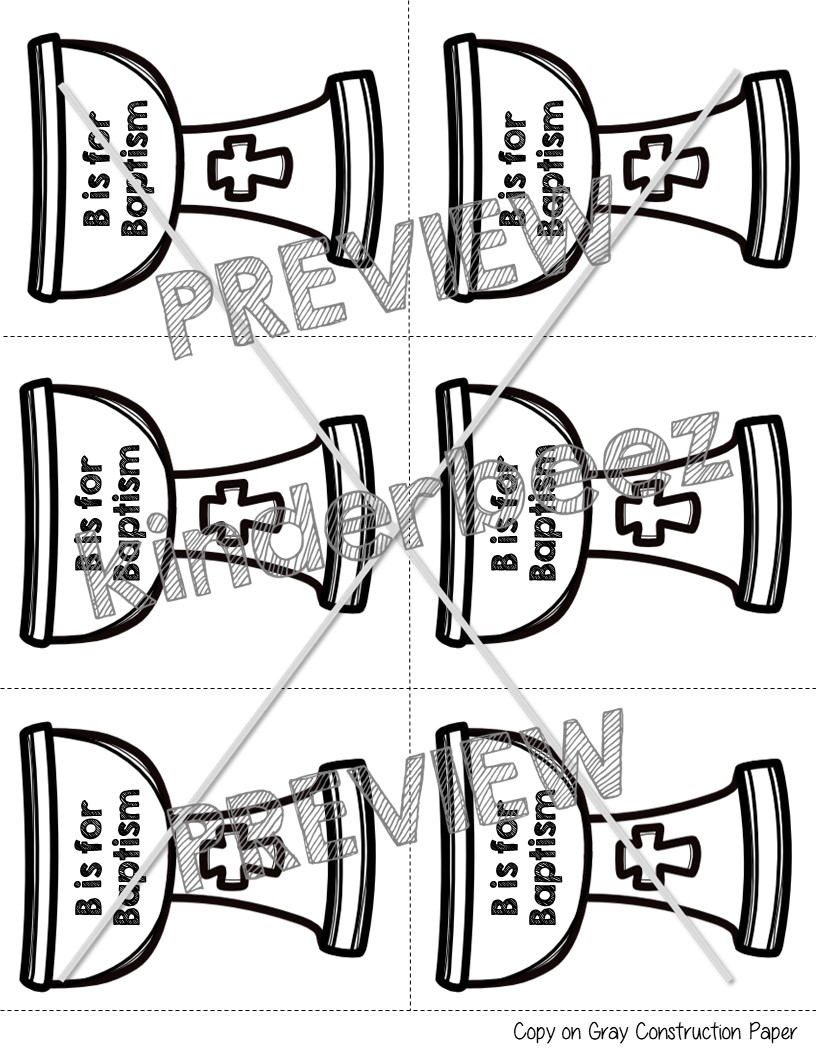 B is for Baptism, Bible Letter Craft, Baptism Craft | Made By Teachers