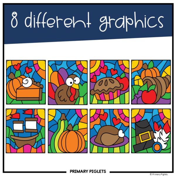 Thanksgiving Color by Number Math Facts | Made By Teachers