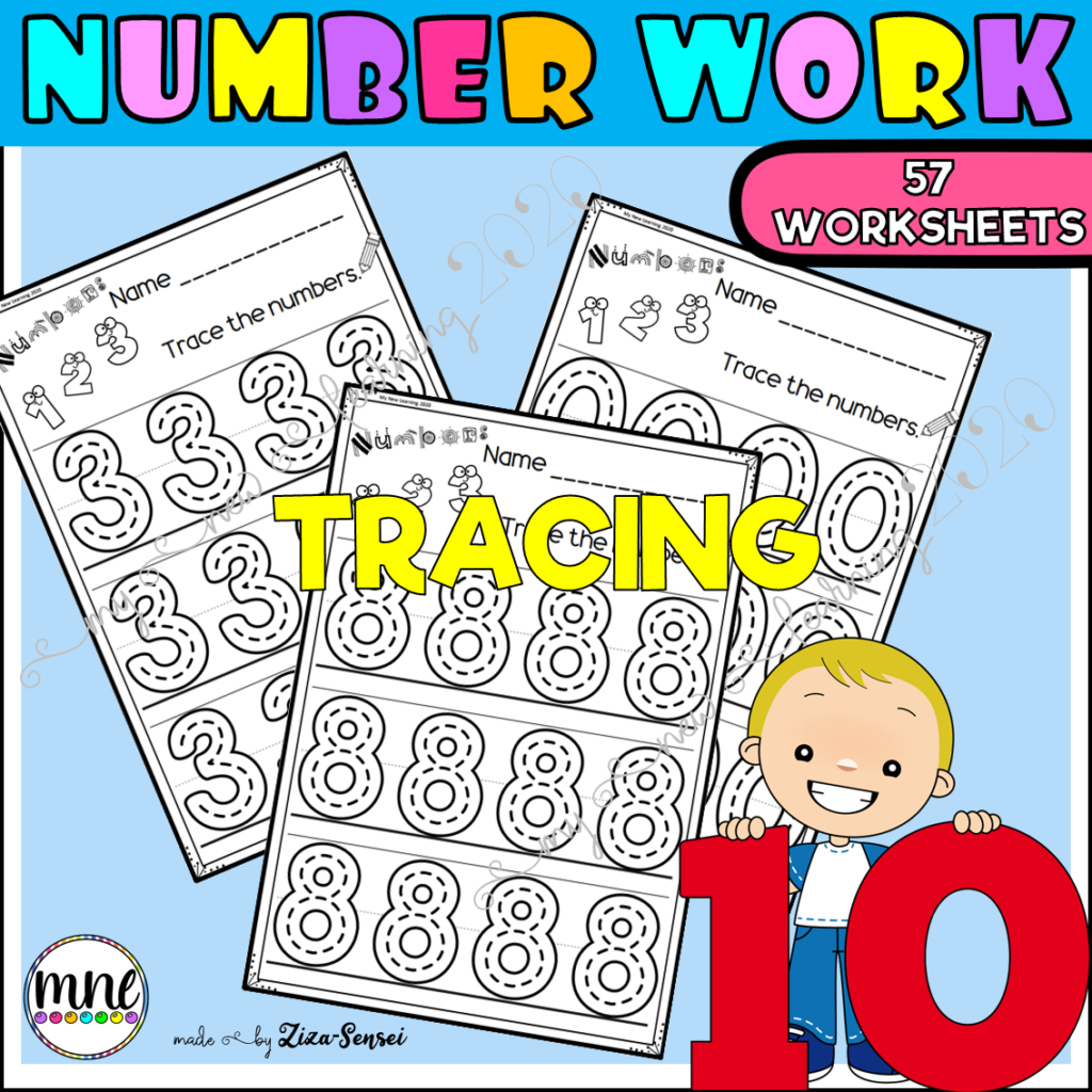 Number Sense And Recognition Worksheets Morning Work 0-10 PREK 1ST ...