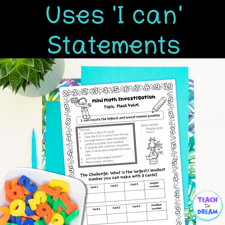 Mini Math Investigations | Number and Place Value worksheets | Made By ...