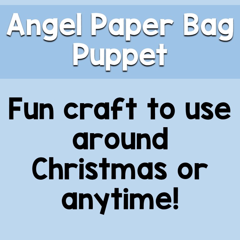 Angel Paper Bag Puppet | Christmas Angel Craft Activity with Hand Wings ...
