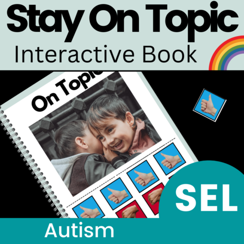 Staying on Topic Interactive Book Beginning Conversation Skills Autism ...