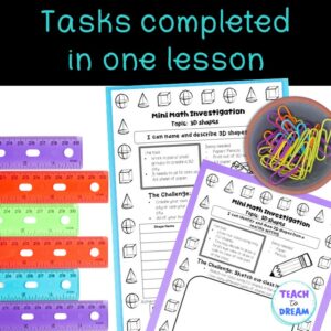 Mini Math Investigations 2D and 3D Shapes Assessment | 2D Shapes ...