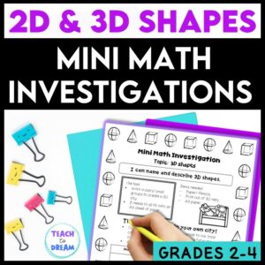 Mini Math Investigations 2D and 3D Shapes Assessment | 2D Shapes ...