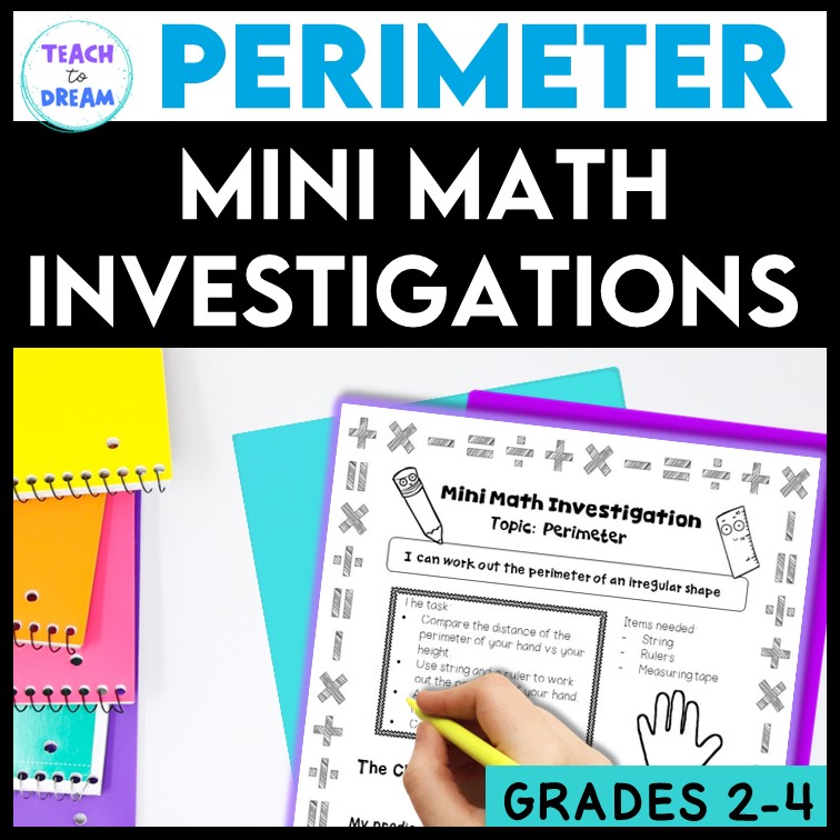 Mini Math Investigations | Perimeter and Review Worksheets | Made By ...
