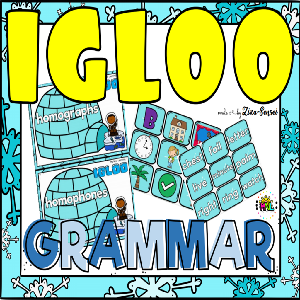 Homophones Homographs Homonyms Igloo Grammar Sorting Activity | Made By ...
