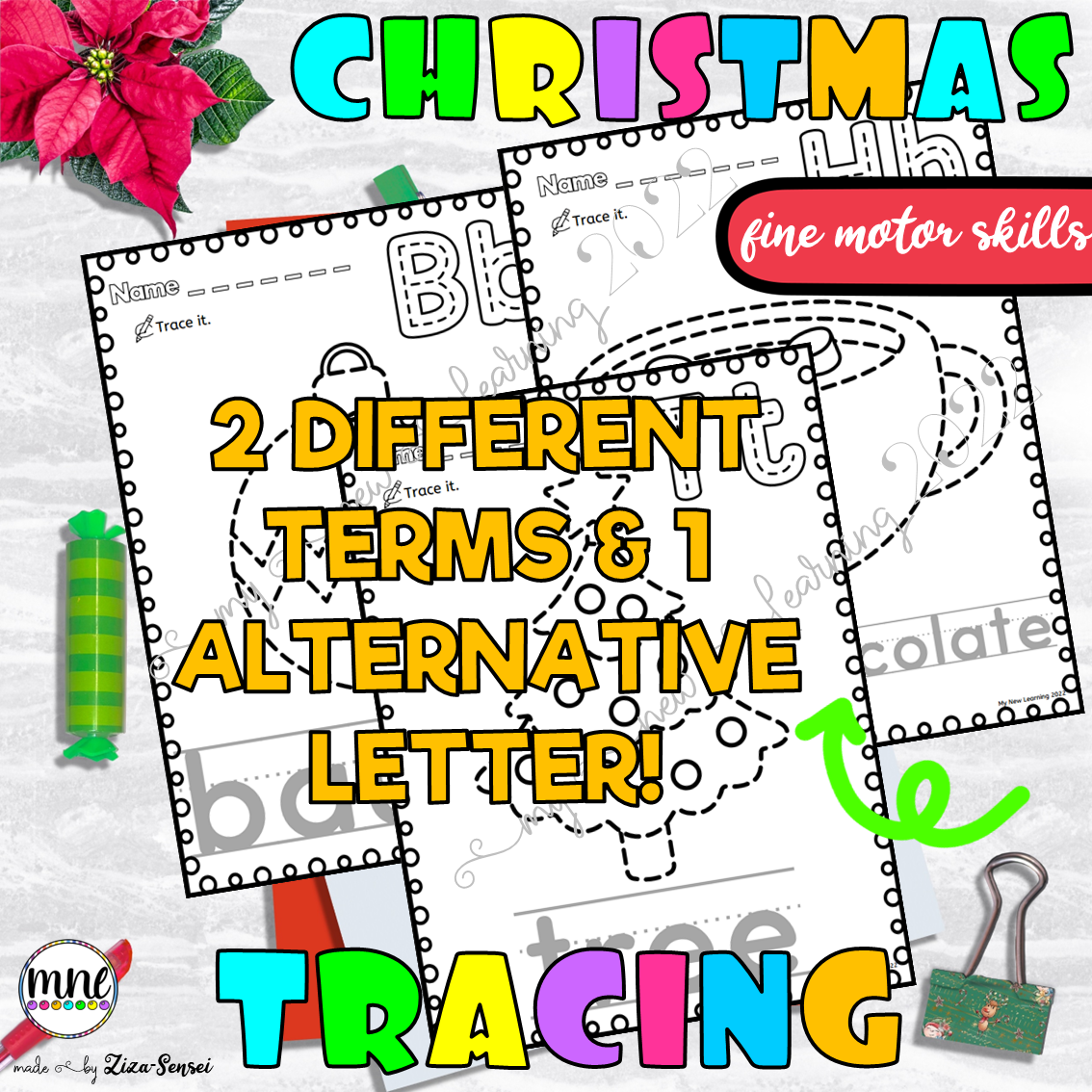Christmas Vocabulary Fine Motor Skills Tracing Words Pack | Made By ...