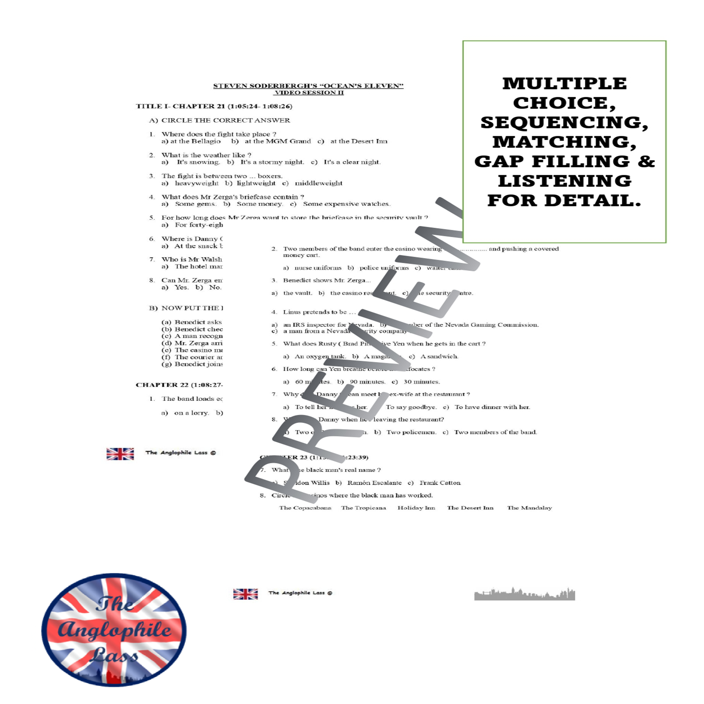 Movie worksheets | Grammar and Vocabulary Practice | A1-B1 | Grade 5-6 ...