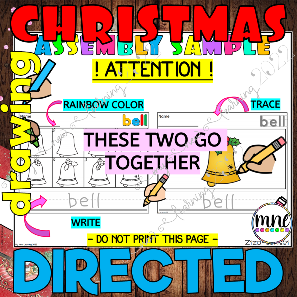 Christmas Directed Drawing Step by Step Pack | Made By Teachers