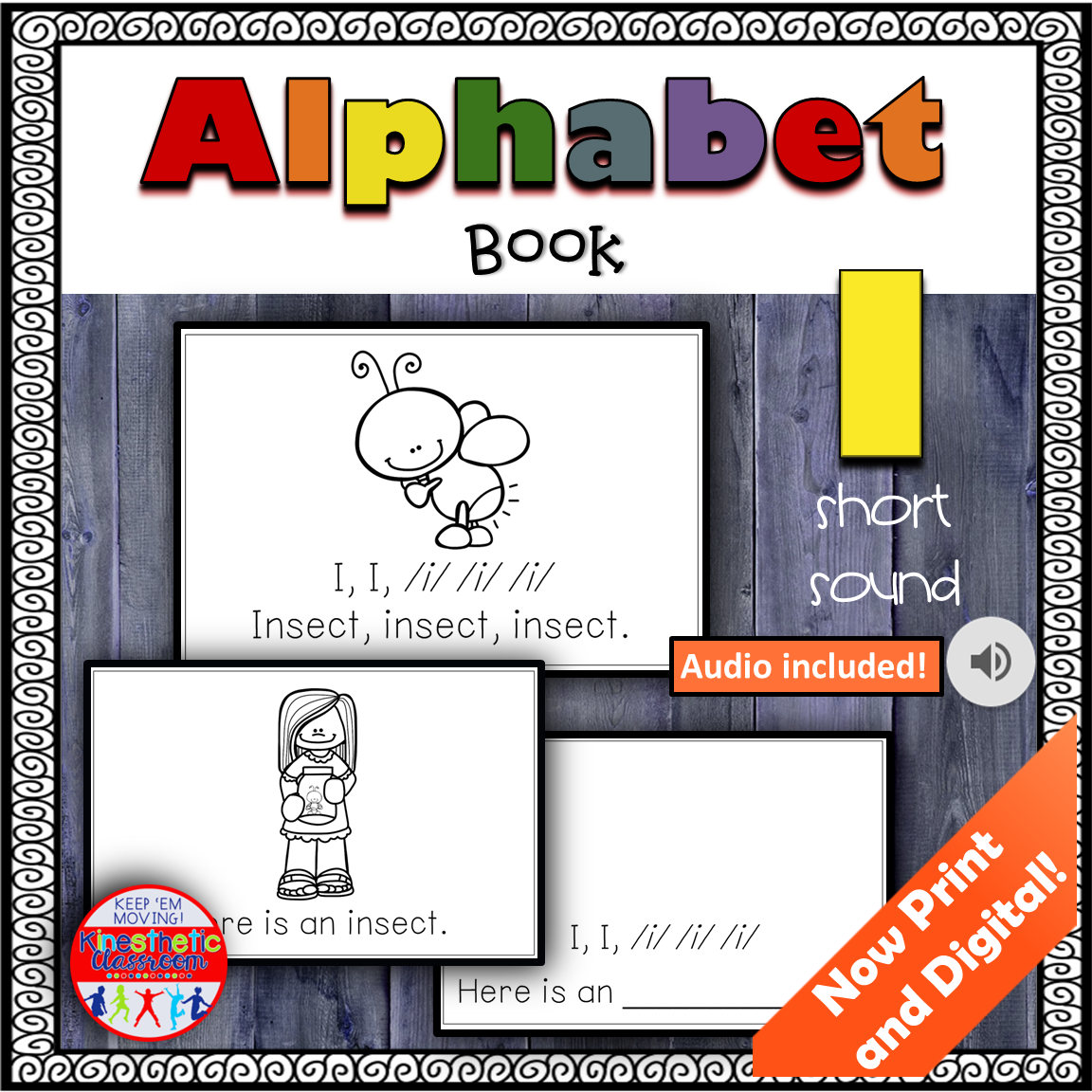 Alphabet Letter I (Short) Recognition & Sound Practice Book – Digital ...