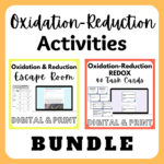 CHEMISTRY REDOX Oxidation & Reduction Activity BUNDLE - Made By Teachers