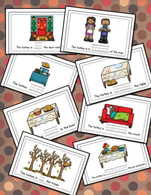 Spatial Concepts | Thanksgiving Holiday Turkey | Emergent Readers ...