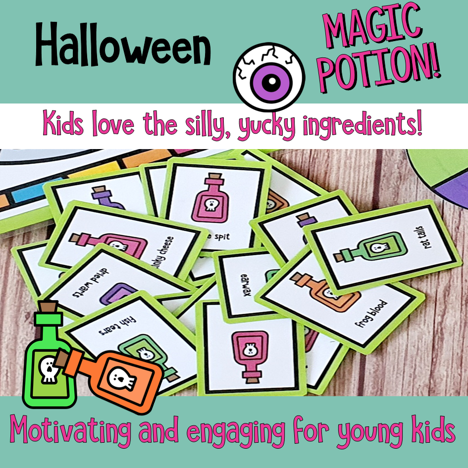 Halloween Magic Potion Board Game Freebie for Pre-K and Kindergarten ...