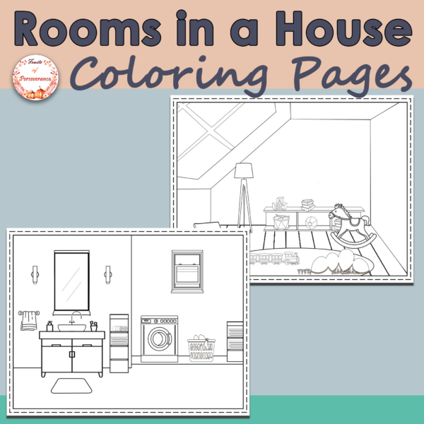 Rooms in a House Coloring Pages | Made By Teachers