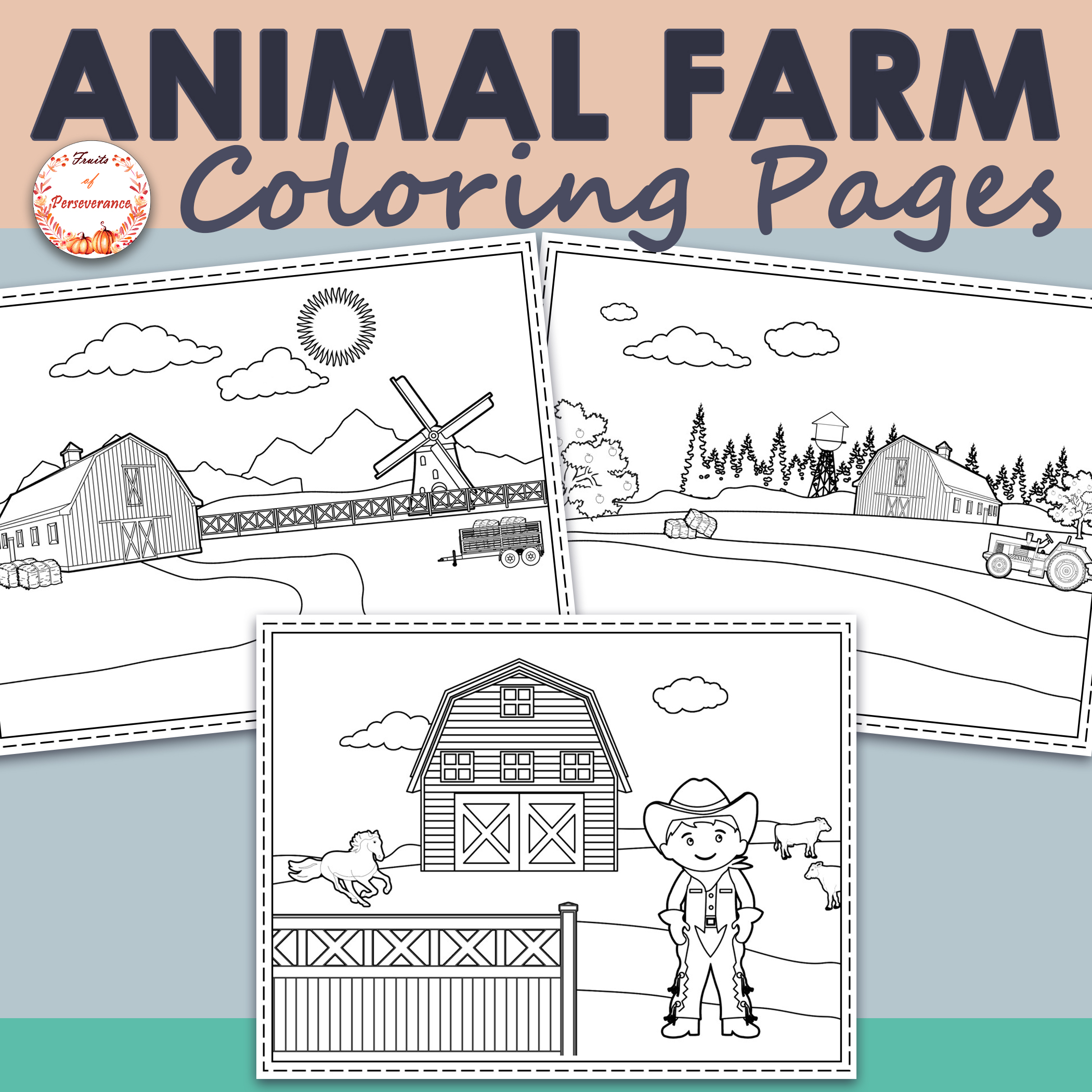 Animal Farm Coloring Pages | Made By Teachers