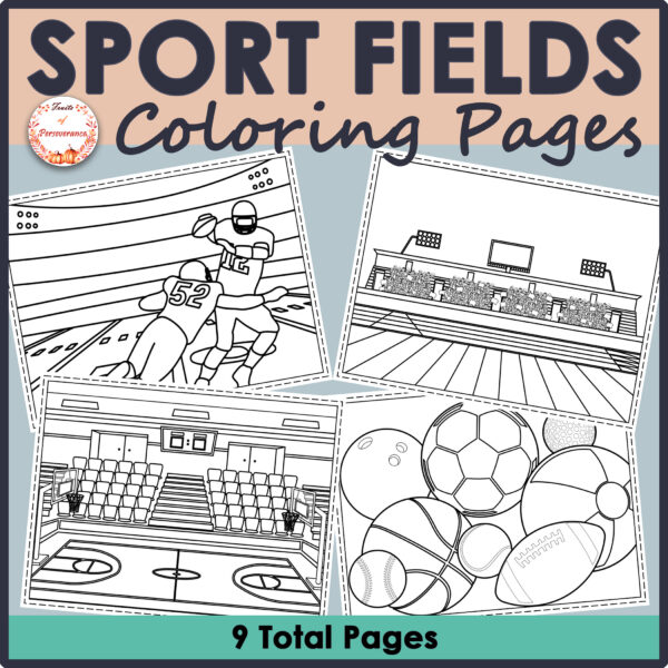 Sport Fields and Events Coloring Pages | Made By Teachers