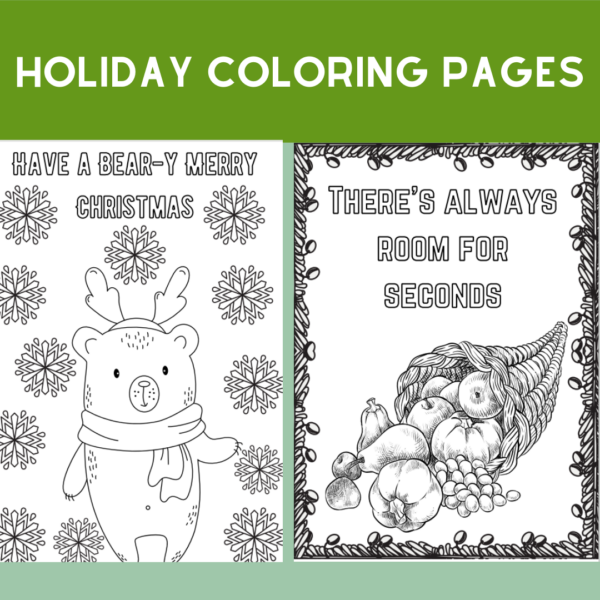 Holiday Coloring Pages Bundle | Made By Teachers