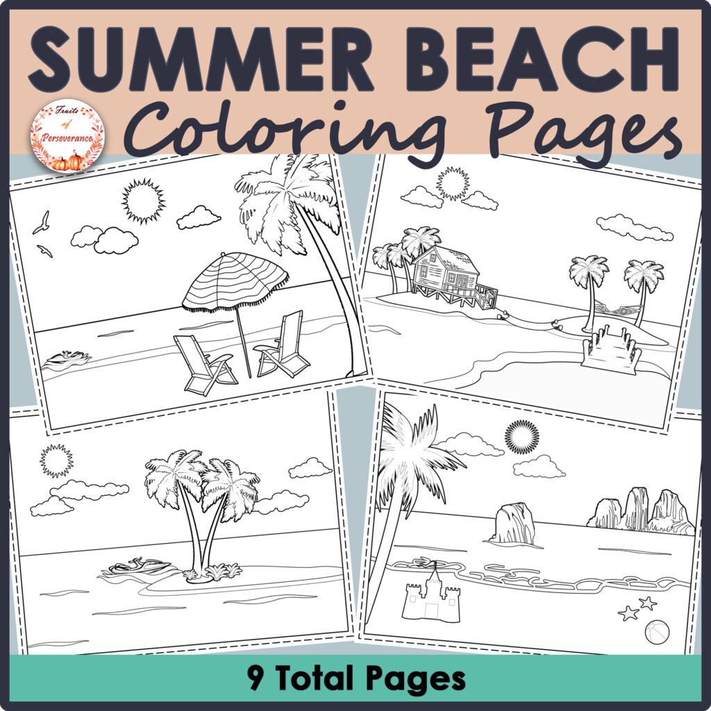 Variety of Coloring Pages Bundle | Rooms Farm Summer and Sports | Made ...