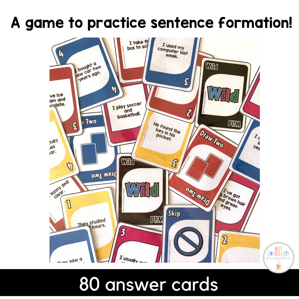 Asking Questions Card Game - Forming Wh Questions From Answers | Made ...