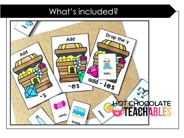 Plural Noun Sort | Sorting Activity for -s, -es, -ies suffix endings ...