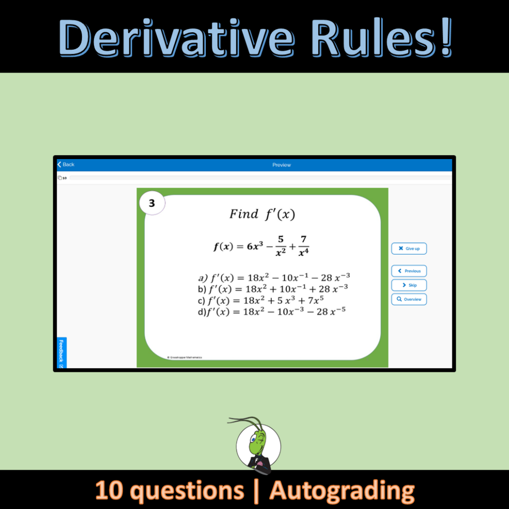 Sum, Difference, Product and Quotient Rule Task Cards | Calculus | Boom ...