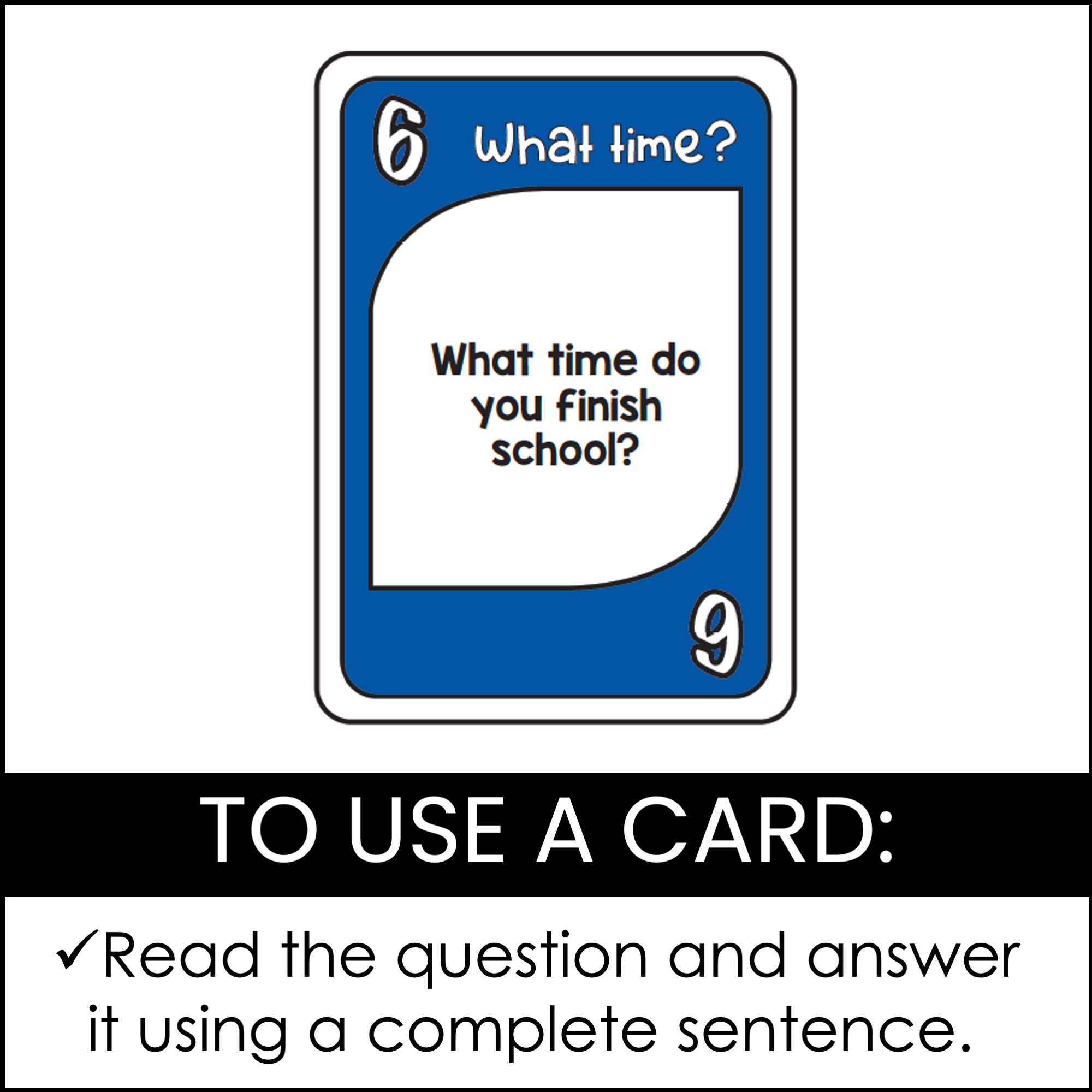 WH Question Card Game: Present Simple - How often, What time, How, Who ...