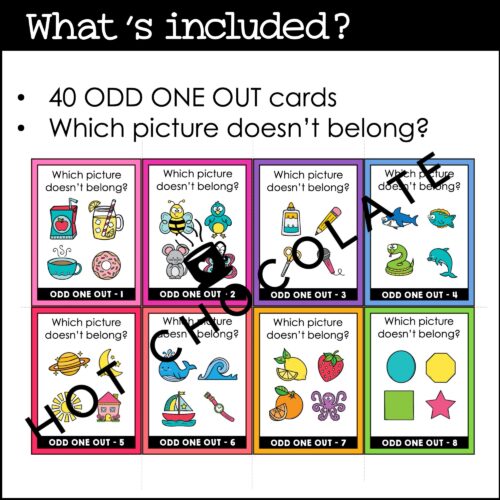 Odd One Out | Printable Speaking Cards & Digital Google Slides™ Bundle ...