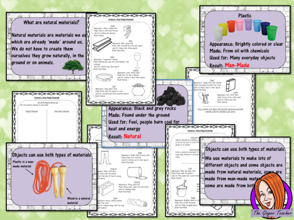 Natural and Man Made Materials | Made By Teachers