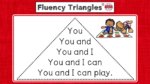 Reading Fluency Passages - Fluency Triangles® Fry First 100 Sight Word ...