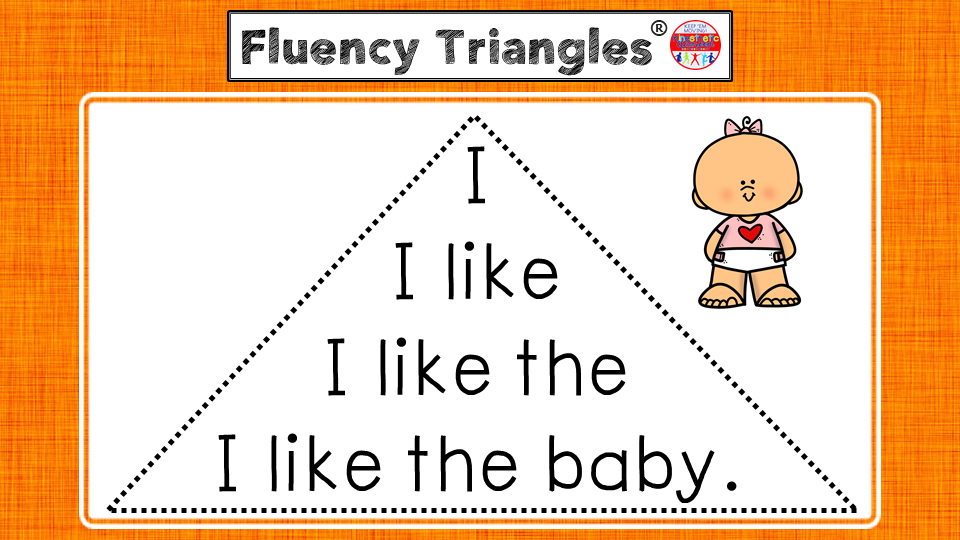 Reading Fluency Passages - Fluency Triangles® Kindergarten Struggling ...