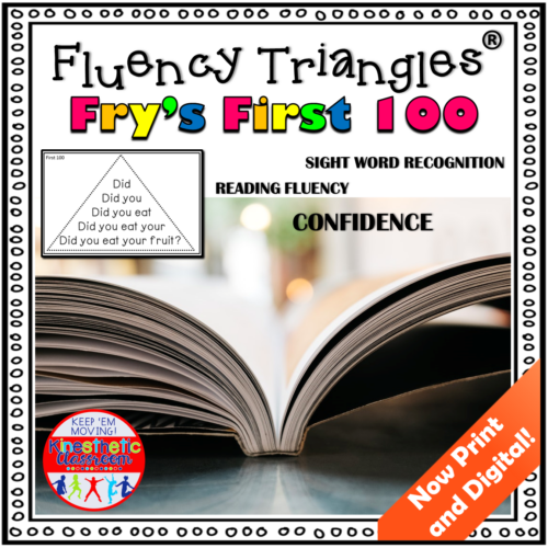 Reading Fluency Passages - Fluency Triangles® Fry First 100 Sight Word ...