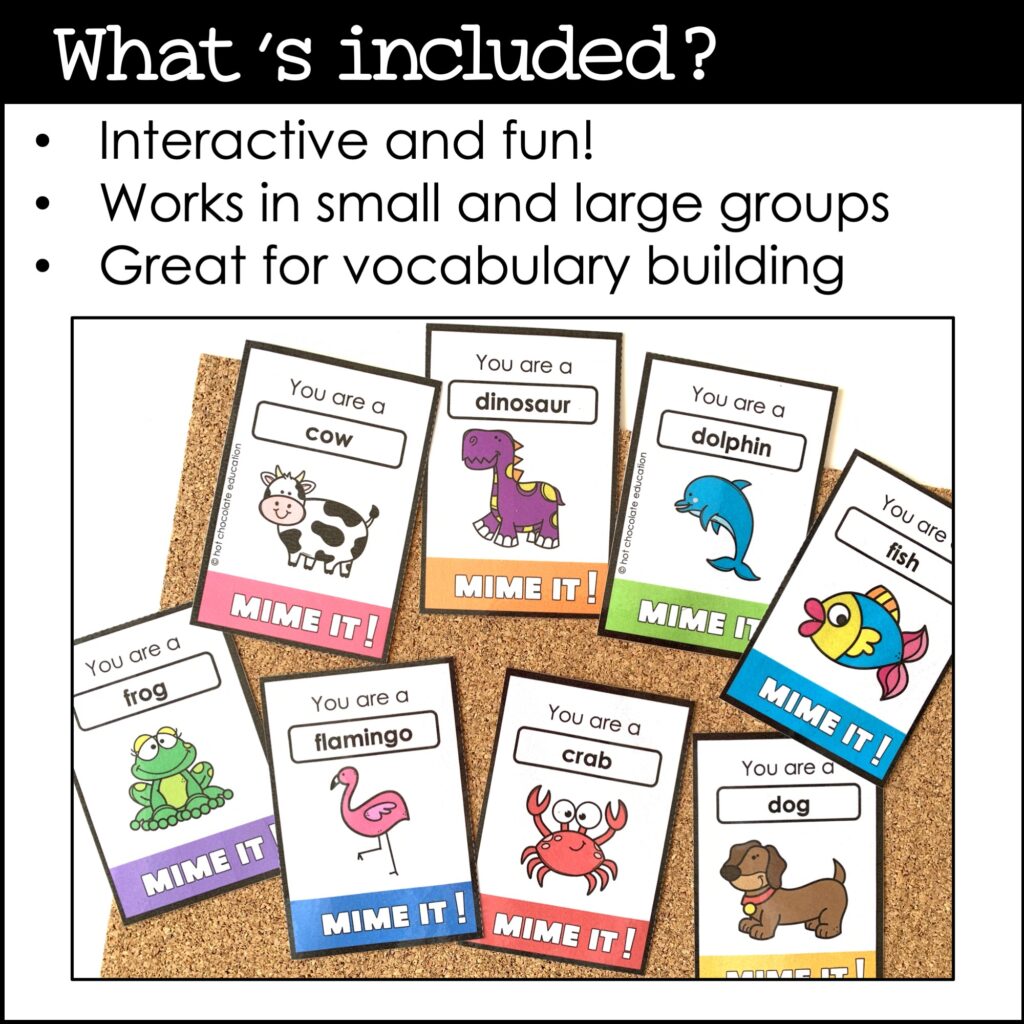 Animal Charades : Miming Vocabulary Game for Kids | Made By Teachers