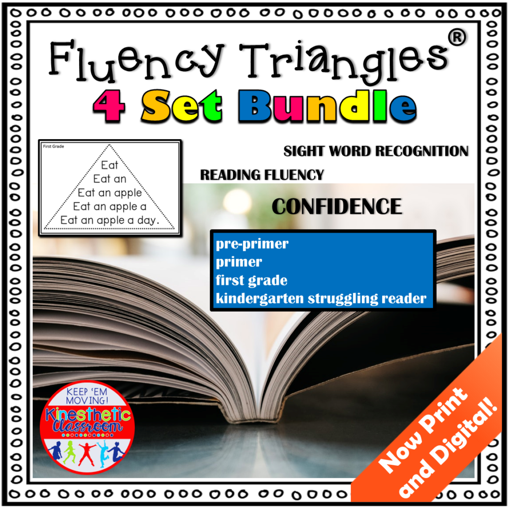 Reading Fluency Passages - Fluency Triangles® Sight Word Practice ...