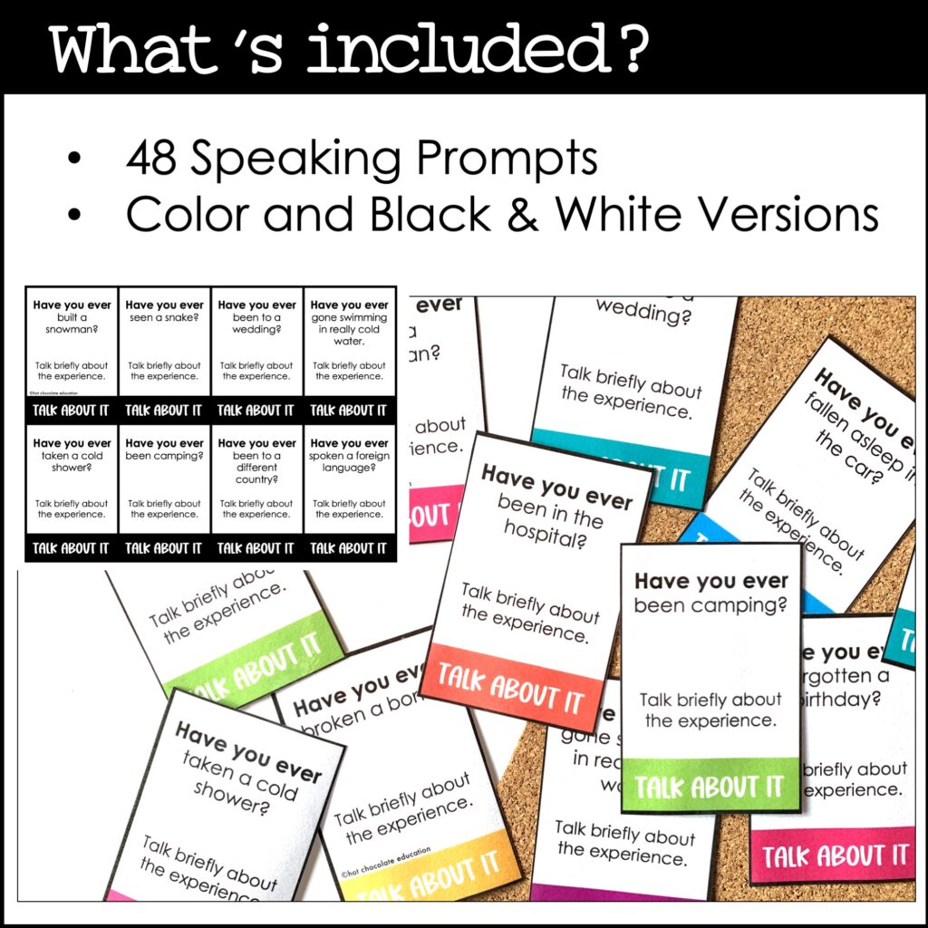 Have you ever? Present Perfect Conversation Questions - Speaking Skills ...