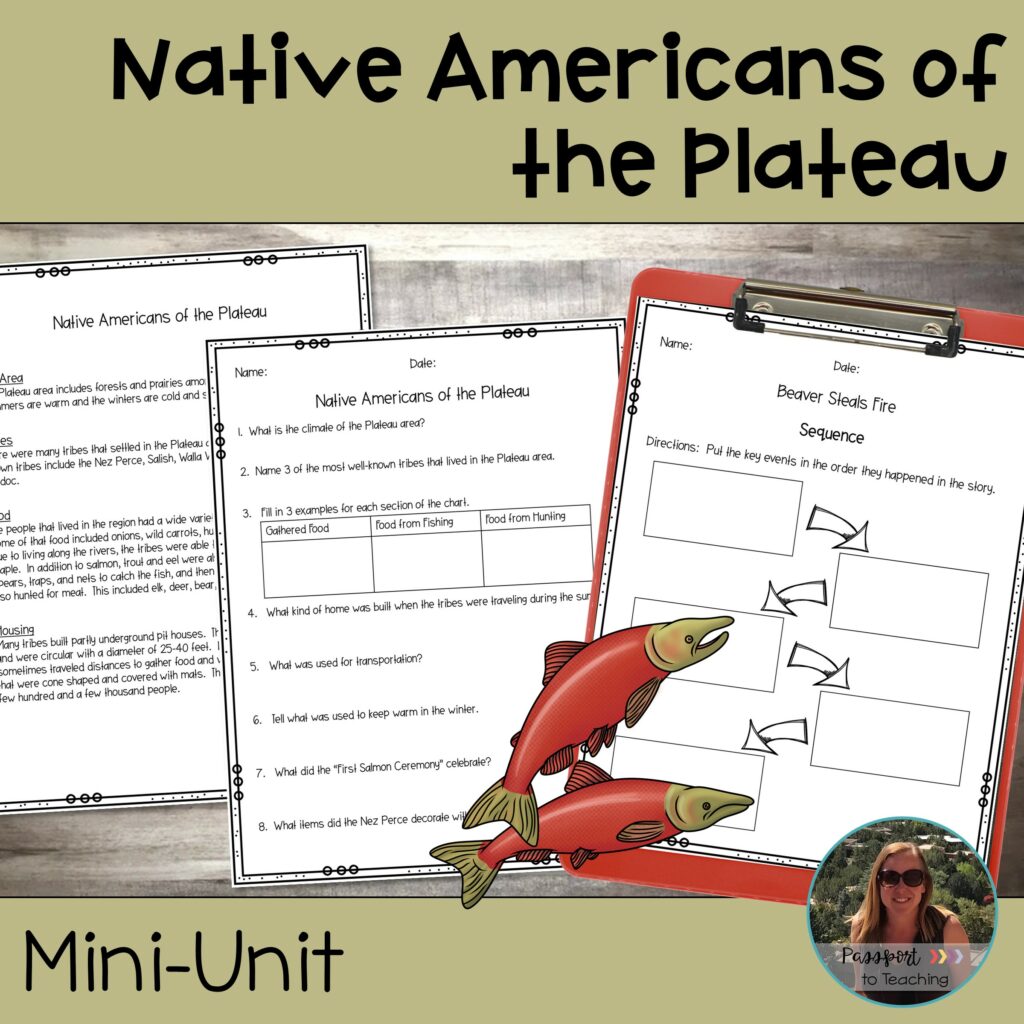 Native Americans of the Plateau Region - 5th Grade Native Americans ...