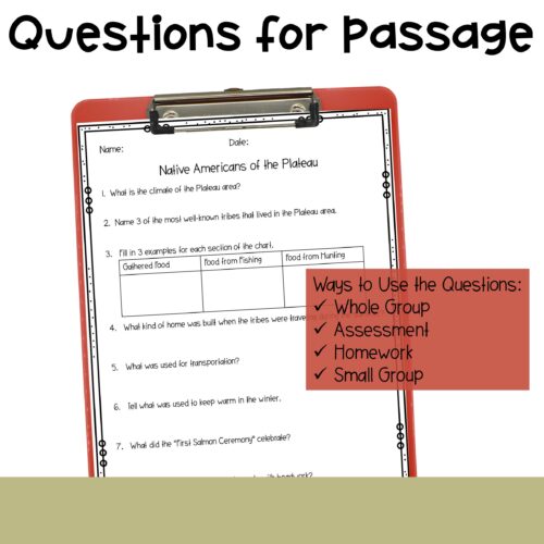 Native Americans of the Plateau Region - 5th Grade Native Americans ...